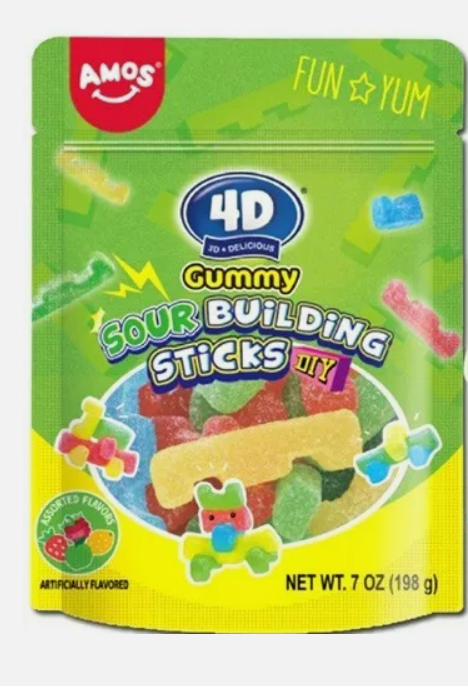4D Sour Building Sticks – Perth Pick N Mix